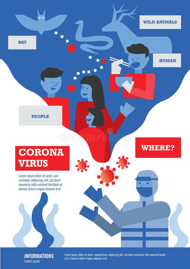 Coronavirus Infographics. Virus Infection Informations Stock Vector ...