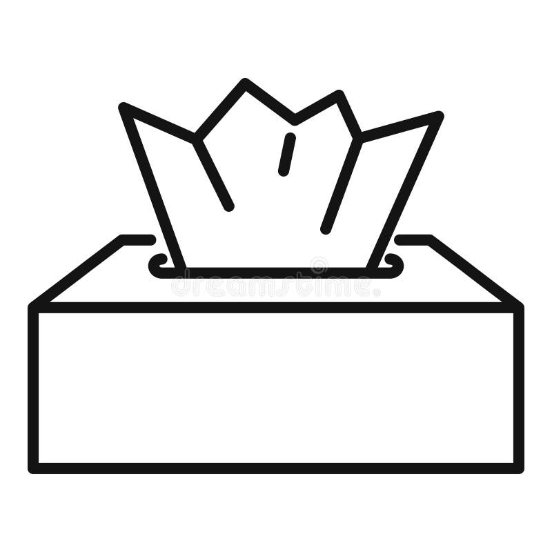 Coronavirus Napkins Icon, Outline Style Stock Vector - Illustration of ...