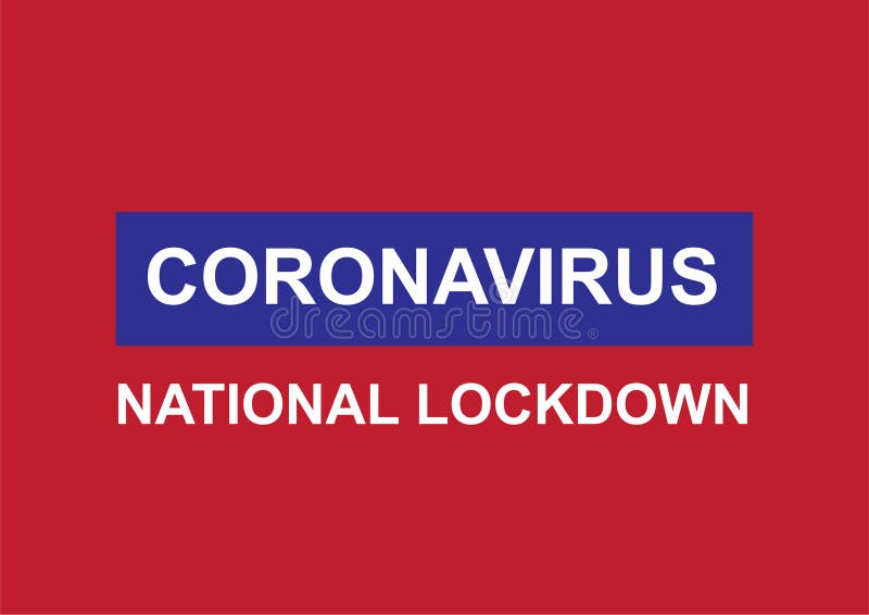 Coronavirus National Lockdown Vector Illustration Stock Vector ...