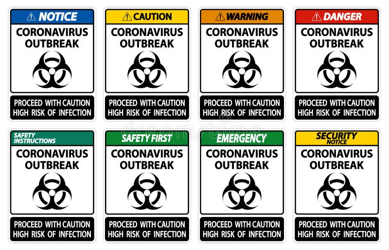 Coronavirus Outbreak Sign Isolate on White Background,Vector ...