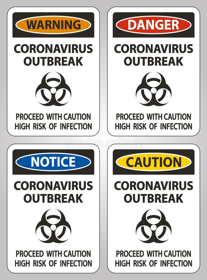 Coronavirus Outbreak Sign Isolate on White Background,Vector ...