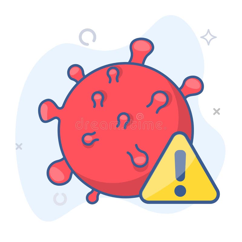 Coronavirus Protection Warning Vector Icon. Corona Virus and ...