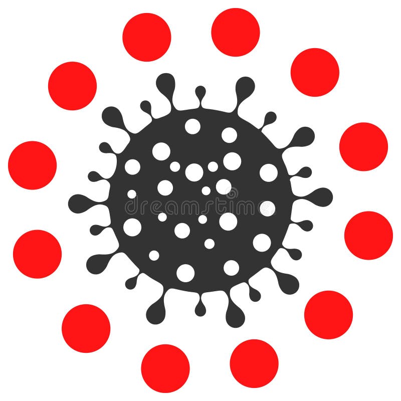 Coronavirus Red Zone Vector Icon Flat Illustration Stock Vector ...