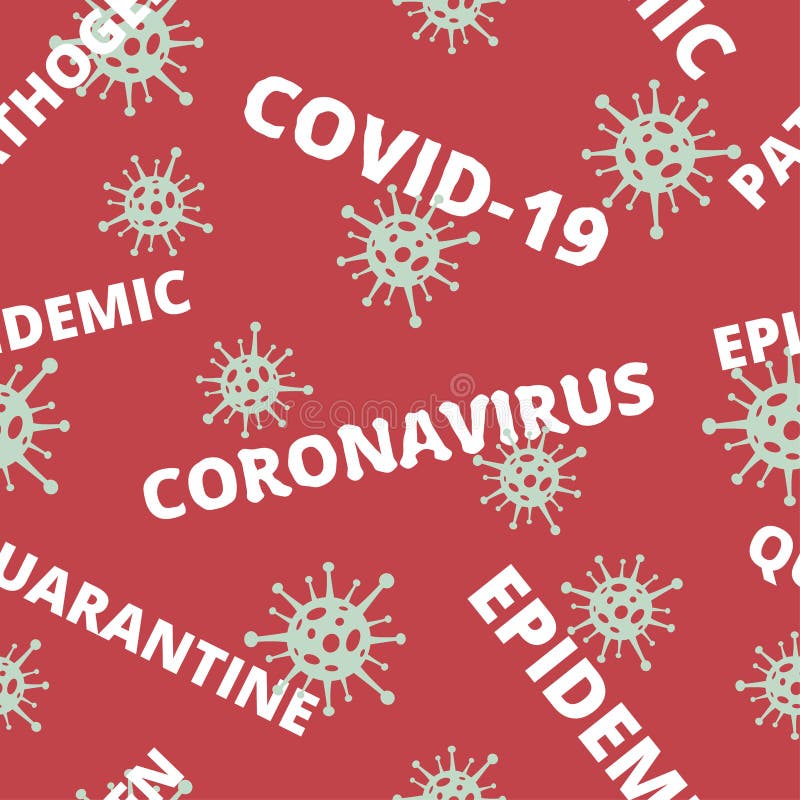 Coronavirus Seamless Pattern. 2019-nCoV. Covid-19. Epidemy Background ...
