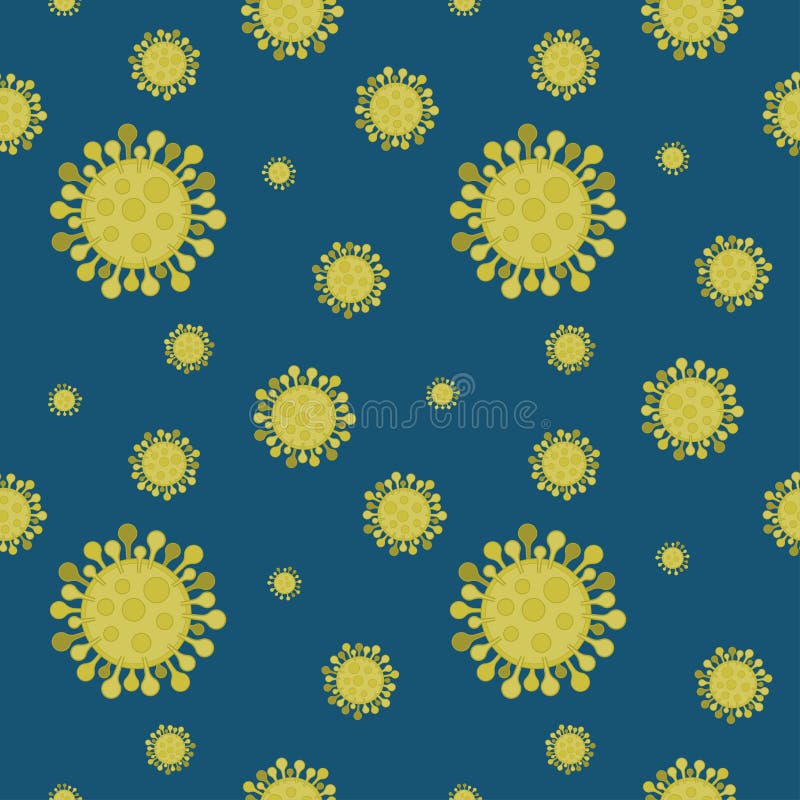 Coronavirus Seamless Pattern Vector Background Virus Theme Stock Vector - Illustration of ...
