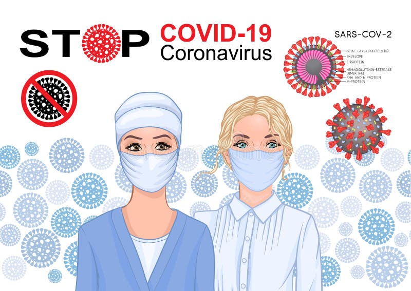 Coronavirus Set Elements for Design. Stock Vector - Illustration of ...