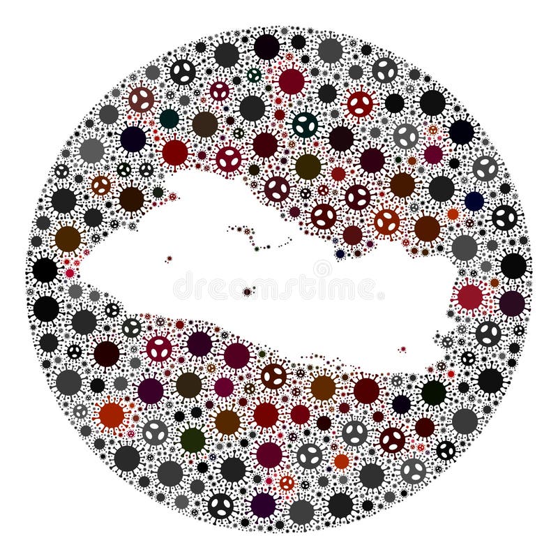 Coronavirus Stencils Mapa Redondo Del Mosaico El Salvador Stock de ... Coronavirus Stencils Mapa Redondo Del Mosaico El Salvador Stock de ...