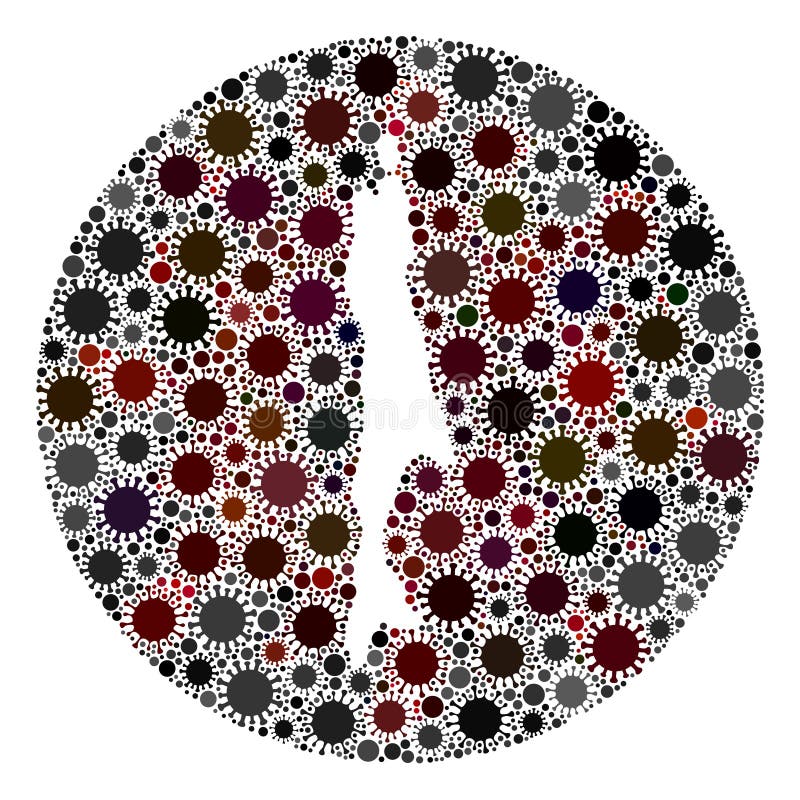 Coronavirus Stencils Redondea Mosaico De Mapas Isleños De Sakhalin ... Coronavirus Stencils Redondea Mosaico De Mapas Isleños De Sakhalin ...