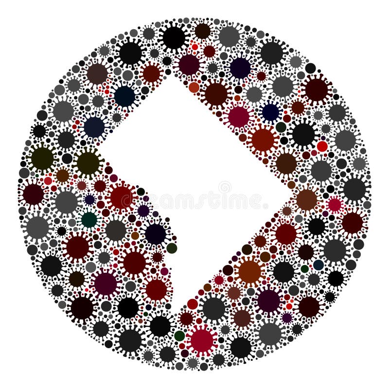 Coronavirus Stencils Round Washington Distrito Columbia Mapa Mosaico ... Coronavirus Stencils Round Washington Distrito Columbia Mapa Mosaico ...