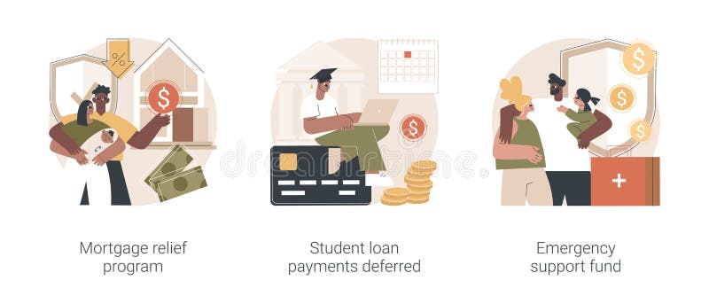 Coronavirus Stimulus Package Plan Abstract Concept Vector Illustrations ...