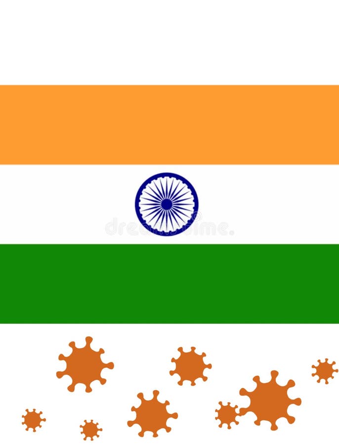 Coronavirus Symbol Background with the Flags of the Countries of the ...