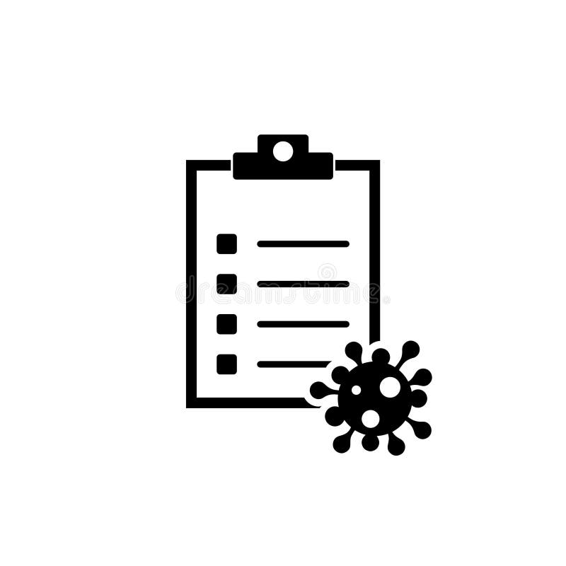 Coronavirus Testing Symbol. Virus Test Icon Isolated on White ...