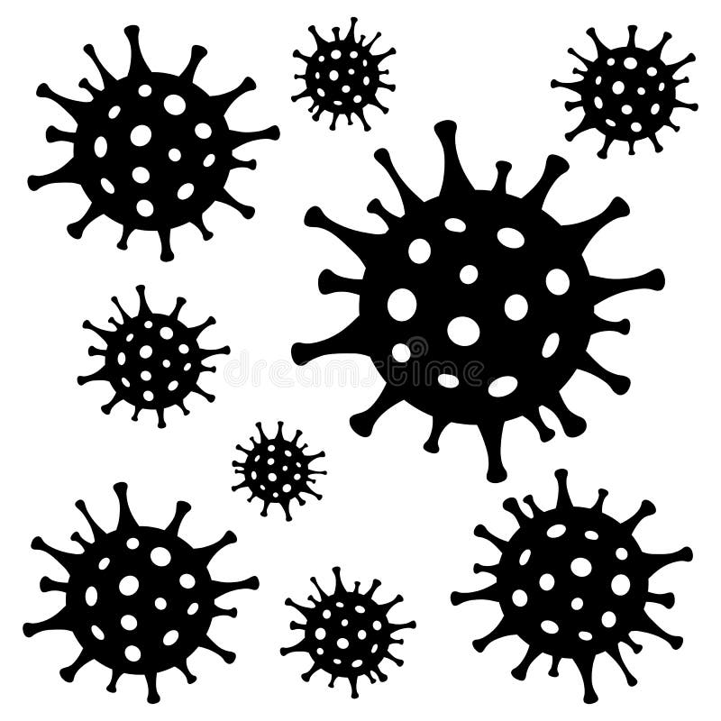 Coronavirus 3 Variant Isolated on White Background Stock Vector ...