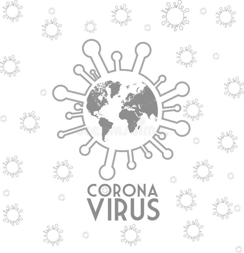 Coronavirus. Vector Drawing. Microbe. Editable. Stock Vector ...