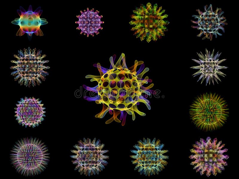 Coronavirus Virus models stock illustration. Illustration of outbreak ...