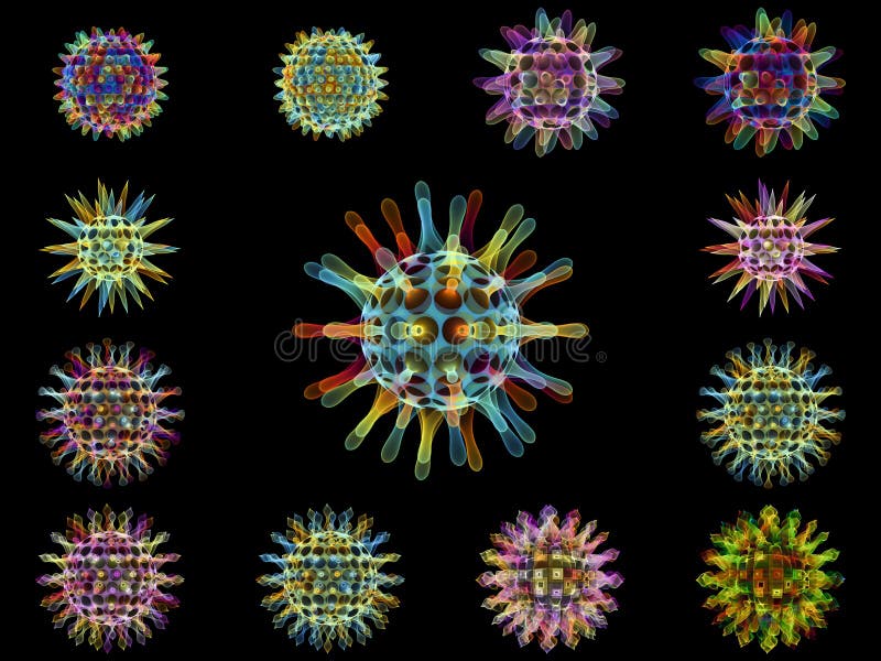 Coronavirus Virus models stock illustration. Illustration of ...