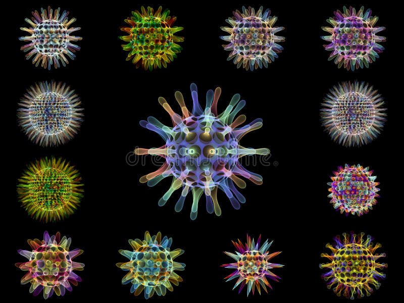 Coronavirus Virus models stock illustration. Illustration of epidemic ...