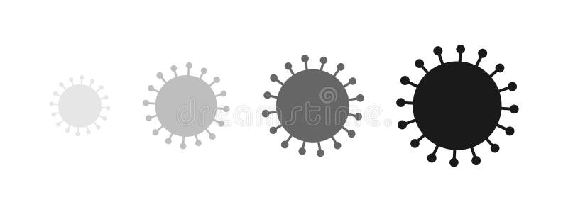 Coronavirus Virus SARS-CoV-2 Model Symbol Shape Stock Vector ...