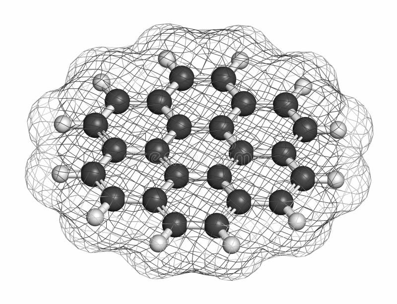Coronene Polyaromatic Hydrocarbon PAH Molecule. Skeletal Formula. Stock ...