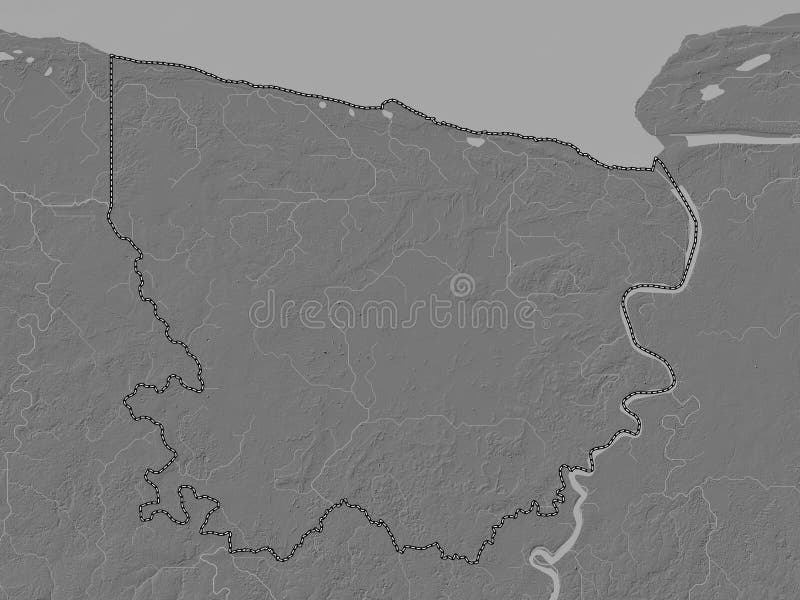 Coronie, Suriname. Bilevel. No Legend Stock Illustration - Illustration ...