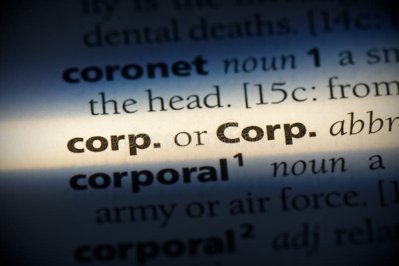 Corp stock image. Image of focus, text, isolated, detail - 161578097