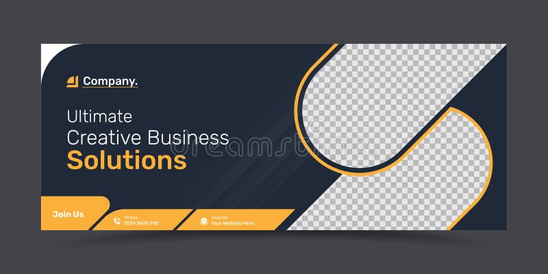 Corporate Ads Presentation Minimalist Dark Web Banner Template Stock ...