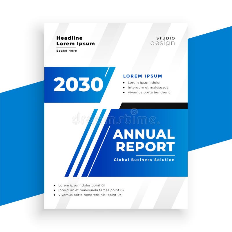 Corporate Annual Report A4 Brochure Flyer for Data Presentation Stock ...