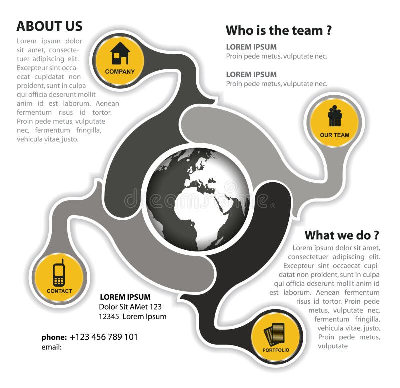 Corporate Background with Icons for the Introduction of the Comp Stock ...