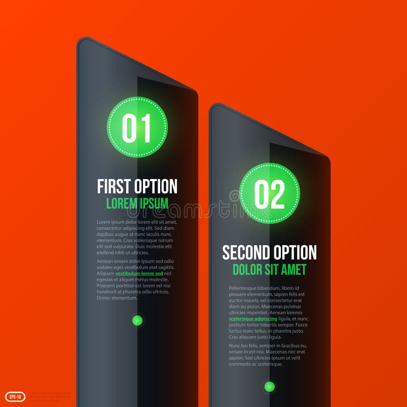 Corporate Banners and Options Template Stock Vector - Illustration of ...