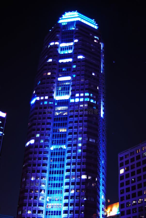 Blue corporate building stock photo. Image of concept - 21850498