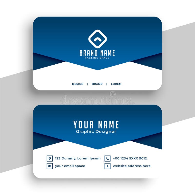 Business or Visiting Card Template with a Cut Out Pattern. May Be Used ...