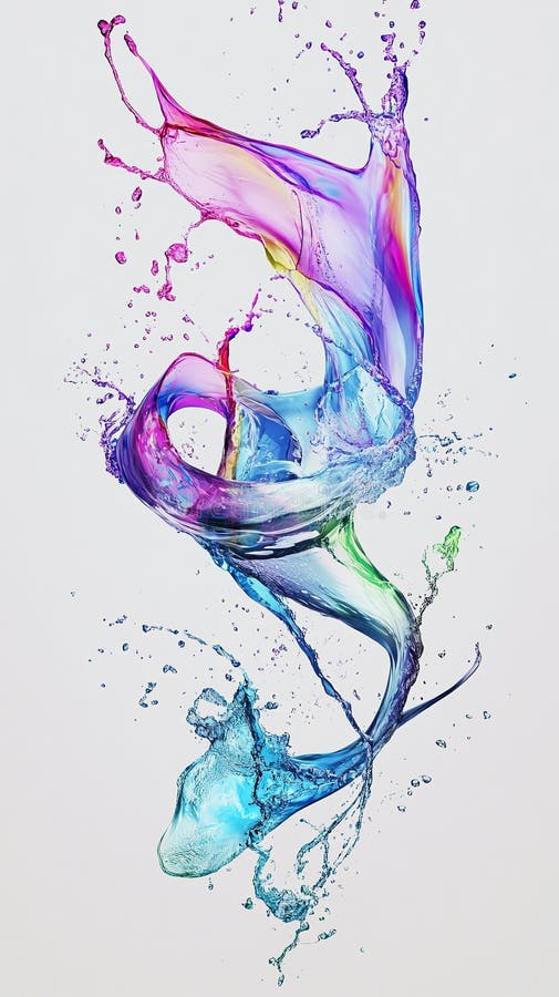 Corporate Branding Set with Creative Splash Effects Integrated into the ...