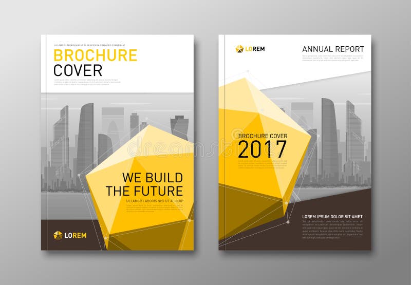 Corporate Brochure Cover Design Template. Stock Vector - Illustration ...