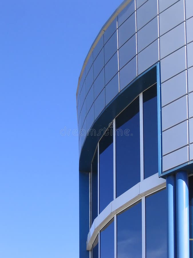 Modern Building Architecture Angled Windows Stock Photo - Image of ...