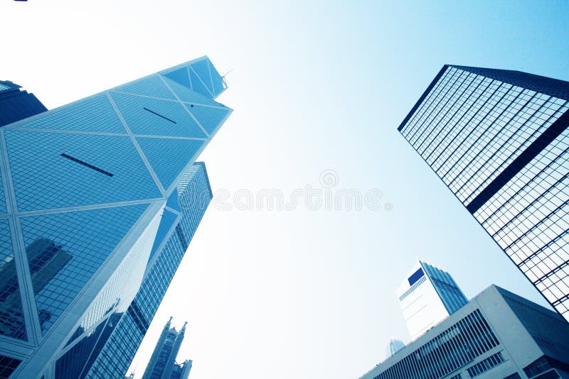 Corporate Building in Hongkong Stock Image - Image of scale ...