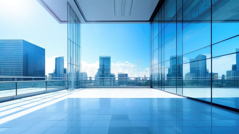 Corporate Building Office Background Stock Illustration - Illustration ...