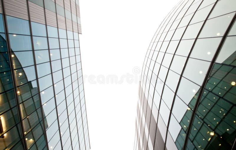 Corporate Building Perspective Stock Image - Image of isolated, modern ...