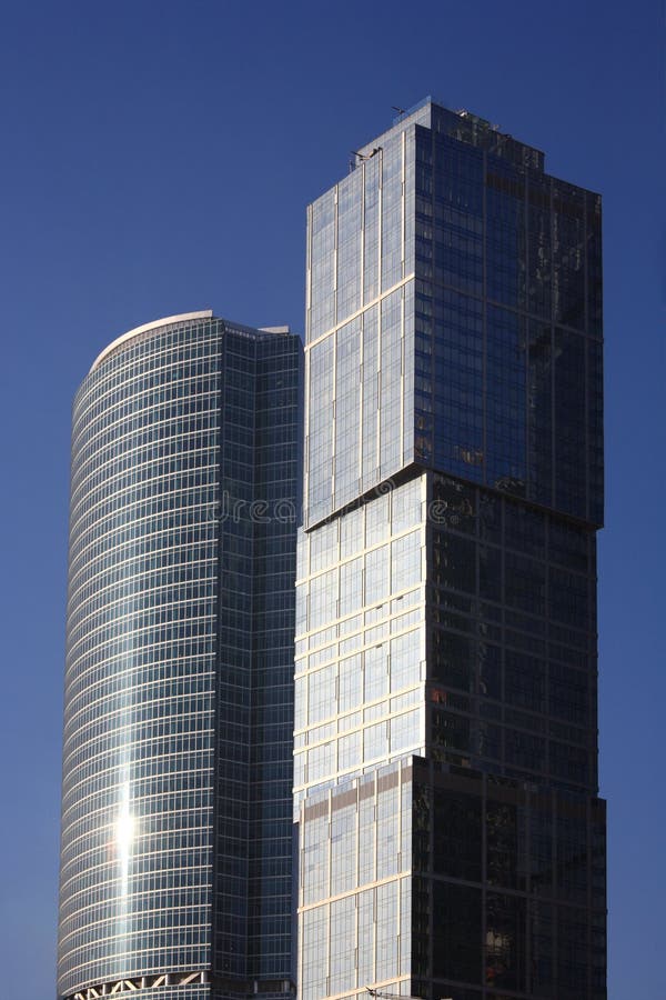 Corporate buildings stock image. Image of vertical, downtown - 12898203