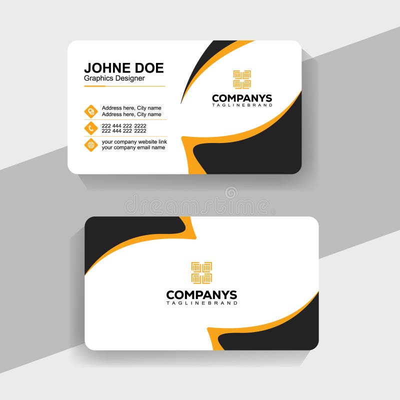 Corporate Business Card Layout Fully Editable & Print-Ready Template ...