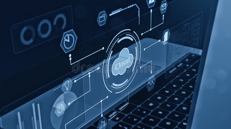 Corporate Business on Cloud Stock Illustration - Illustration of ...