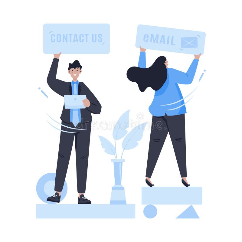 Corporate Business Contact Access Information Stock Vector ...