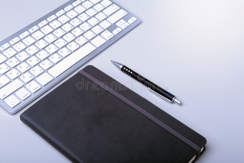 Corporate Business Desktop with Laptop, Digital Tablet, Accessories and ...