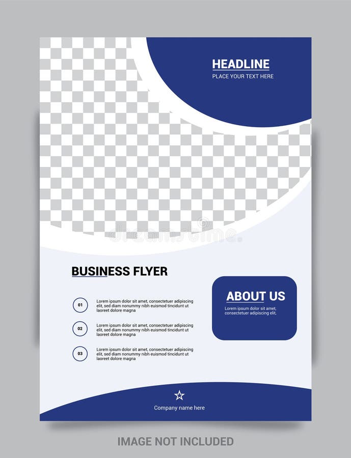 Modern Corporate Business Flyer Template Professional Company Promotion Design Stock Vector ...