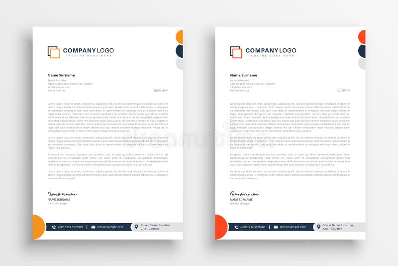 Corporate Business Letterhead Design Template, Professional Business Letterhead Template, Modern ...