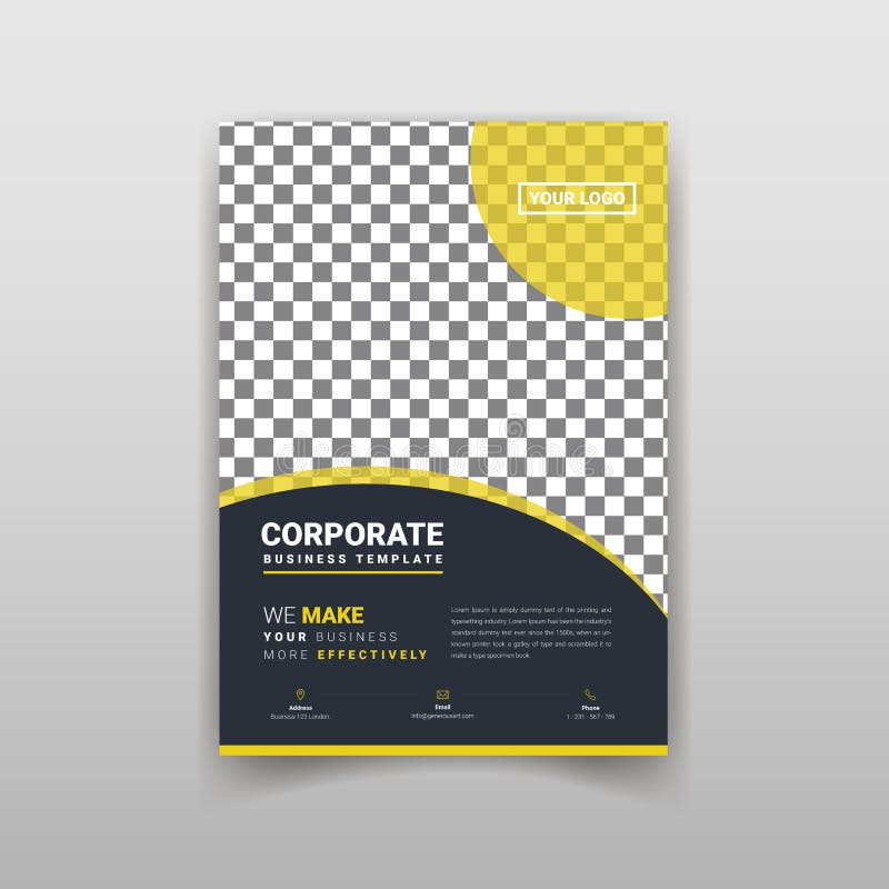 Corporate Business Low Poly Flyer Design Template Stock Illustration ... Corporate Business Low Poly Flyer Design Template Stock Illustration ...