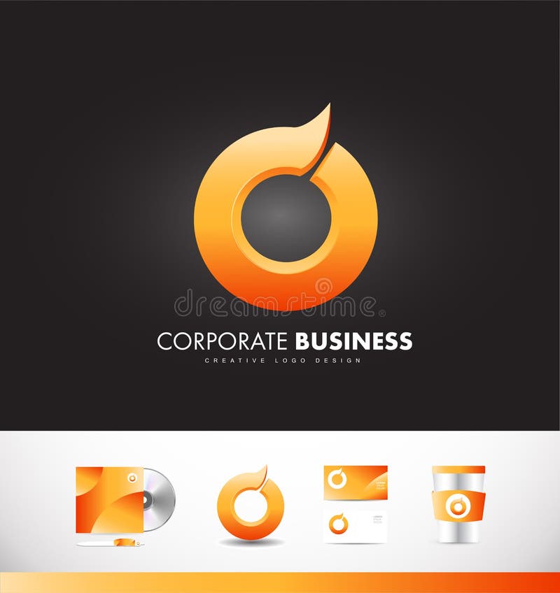 Corporate Business Orange Circle Logo Icon Design Stock Vector ...