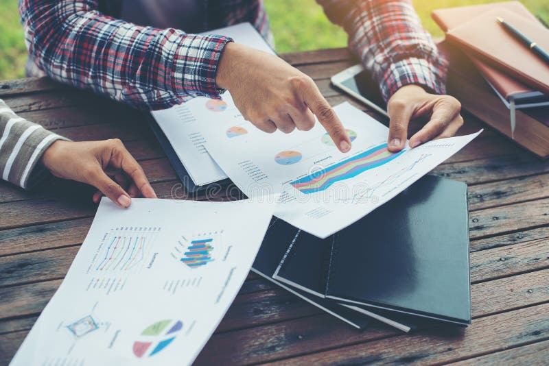 Corporate Business Planning with Business Chart Teamwork Concept Stock ...