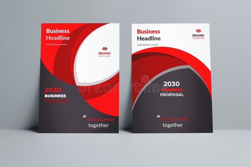 Business Proposal Cover Design Template Concepts Adept for Multipurpose ...