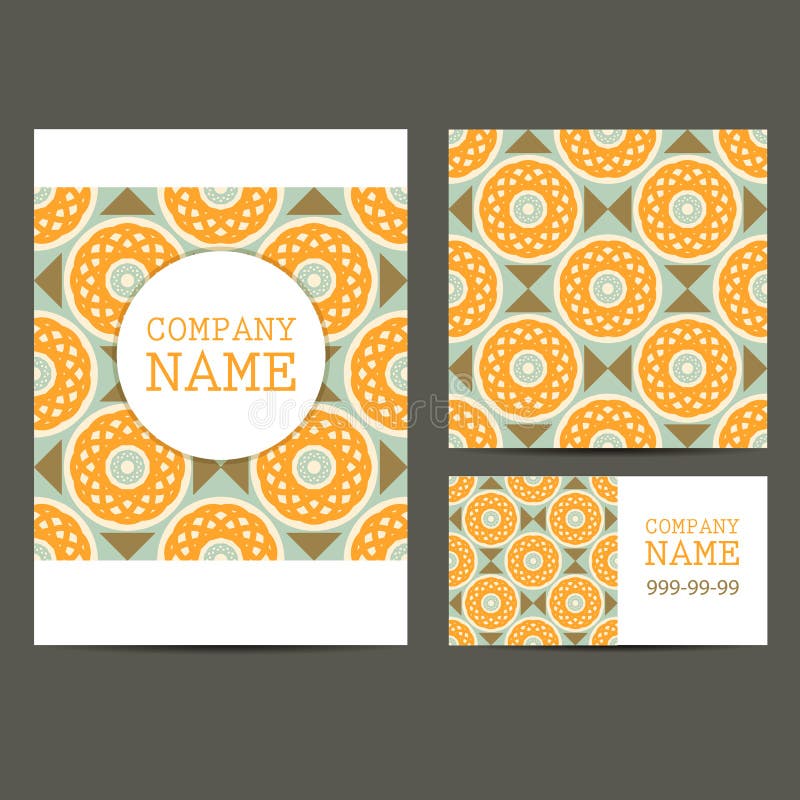 Corporate Business Set. Brochure Design Templates Stock Vector ...