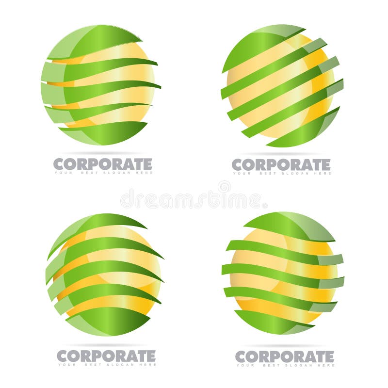 Business Sphere 3d Corporate Logo Icon Design Stock Vector ...